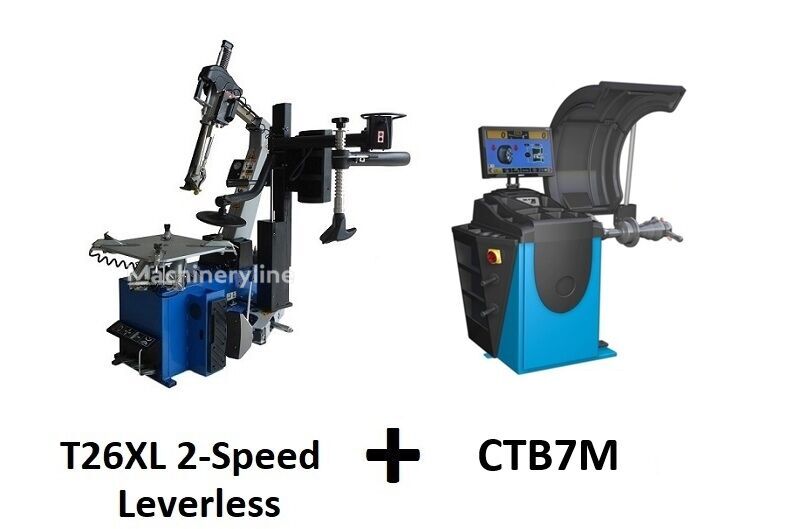 Novi TyreON 26 Inch leverless tyre changer with airbooster + wheel balancer demonterka