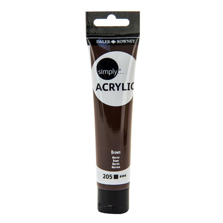 BOJA AKRILNA 75ML BRAON 126975205 SIMPLY