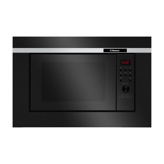 Ugradna mikrotalasna pećnica Hansa AMG20BFH, 700W, 20 l, Combo Grill, Crna