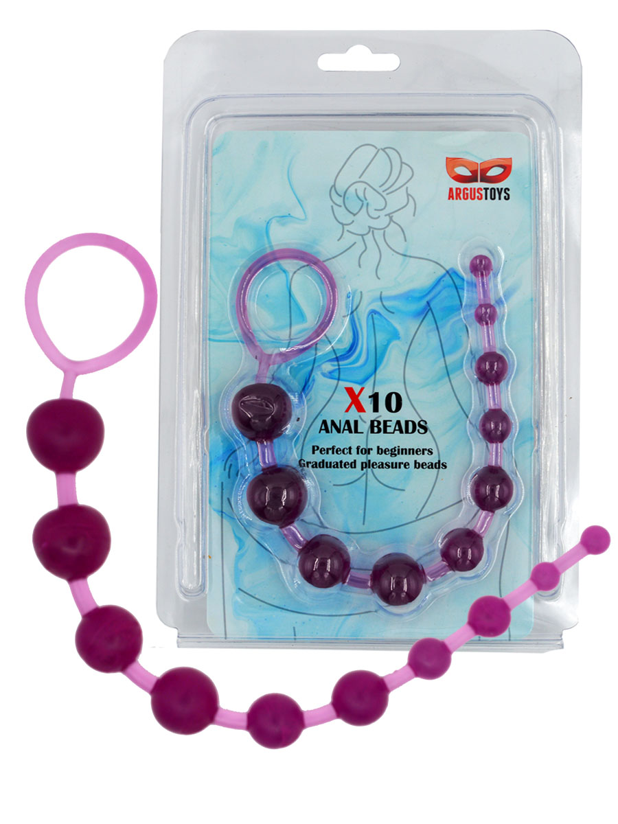 X10 Anal Beads Ljubičaste