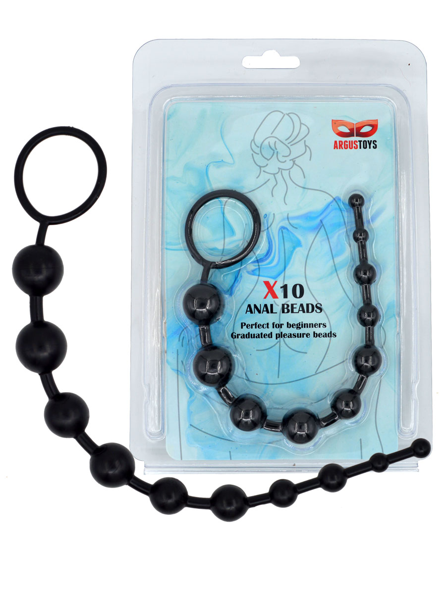 X10 Anal Beads Crne