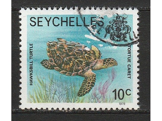 Seychelles, Sejšeli - 1980 - Hawksbill Turtle, kornjača