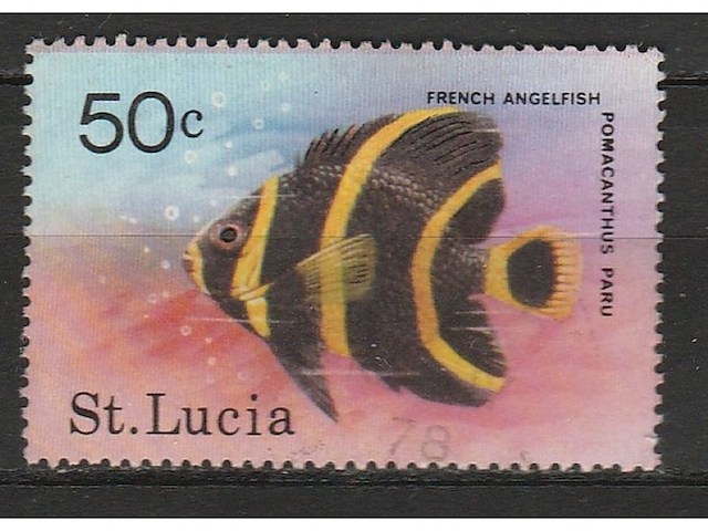 Saint Lucia - 1978 - French Angelfish (Pomacanthus paru