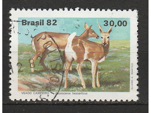 Brazil - 1982 - Pampas deer, jelen