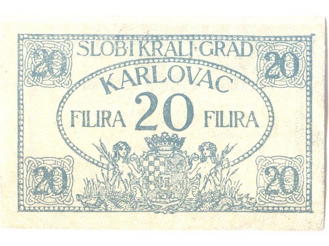 Karlovac 20 filira 1919 XF- aUNC
