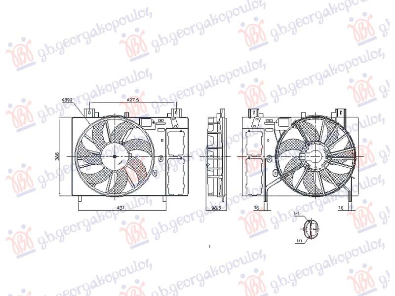 VENTILATOR (2 PIN) (NISSENS)