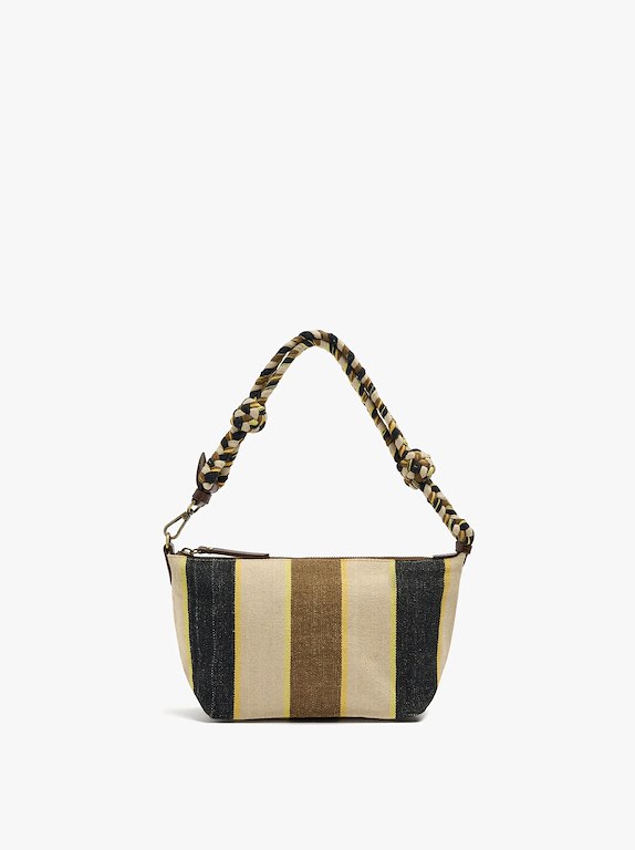 SHOULDER BAG WITH STRIPES