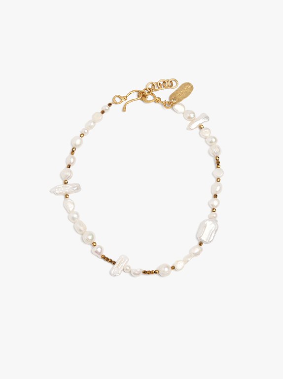 FRESHWATER PEARL NECKLACE WITH BEADS