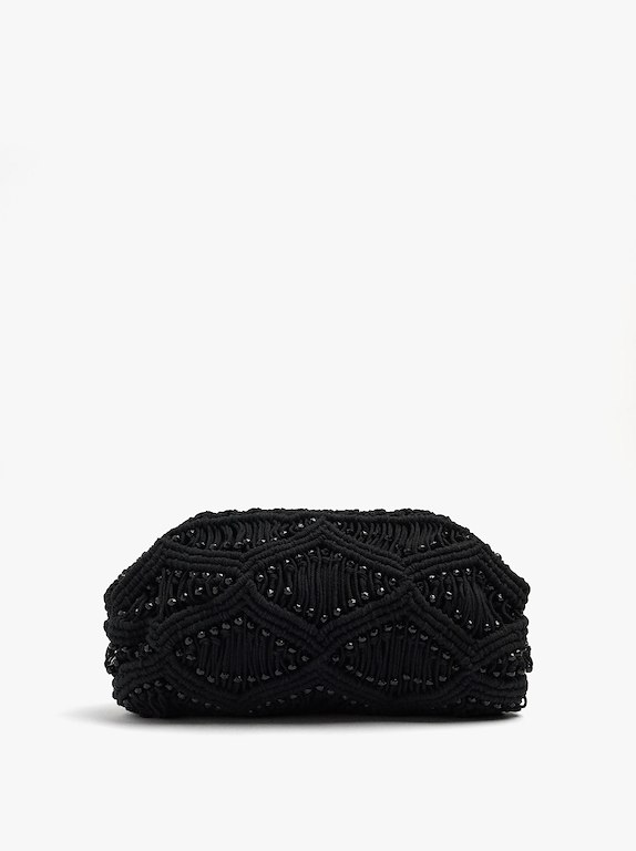 HANDBAG MACRAMÉ WITH BEADS