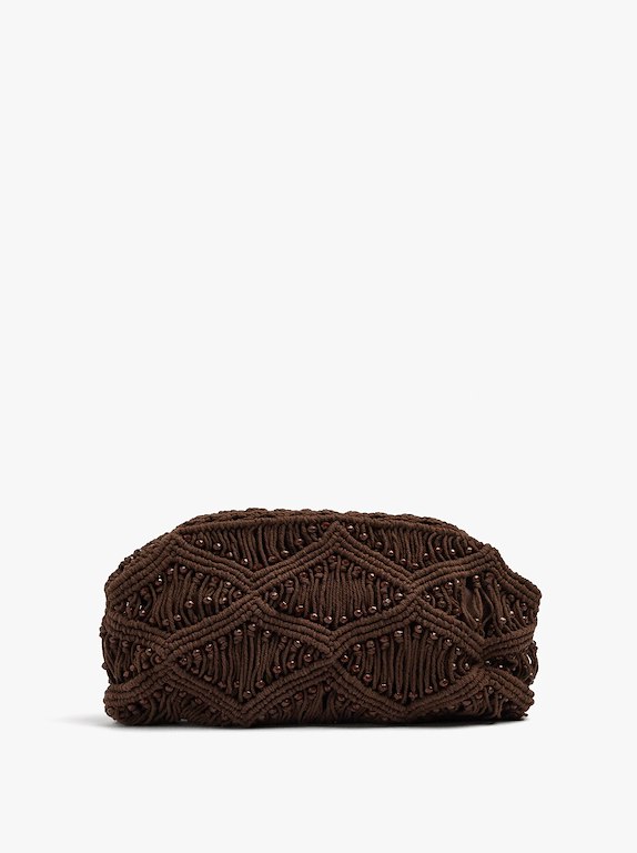 HANDBAG MACRAMÉ WITH BEADS