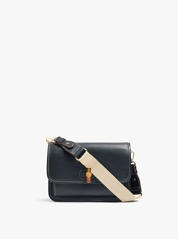 SHOULDER BAG WITH FLAP AND CROSSBODY BAG STRAP