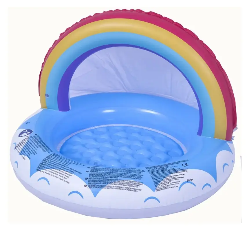 Jilong Bazen za bebe Rainbow sa nadstrešnicom, 95x 66 cm