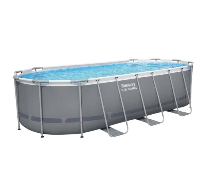 BESTWAY OVALNI BAZEN SA ČELIČNOM KONSTRUKCIJOM 56710 - 549 X 274 X 122 CM