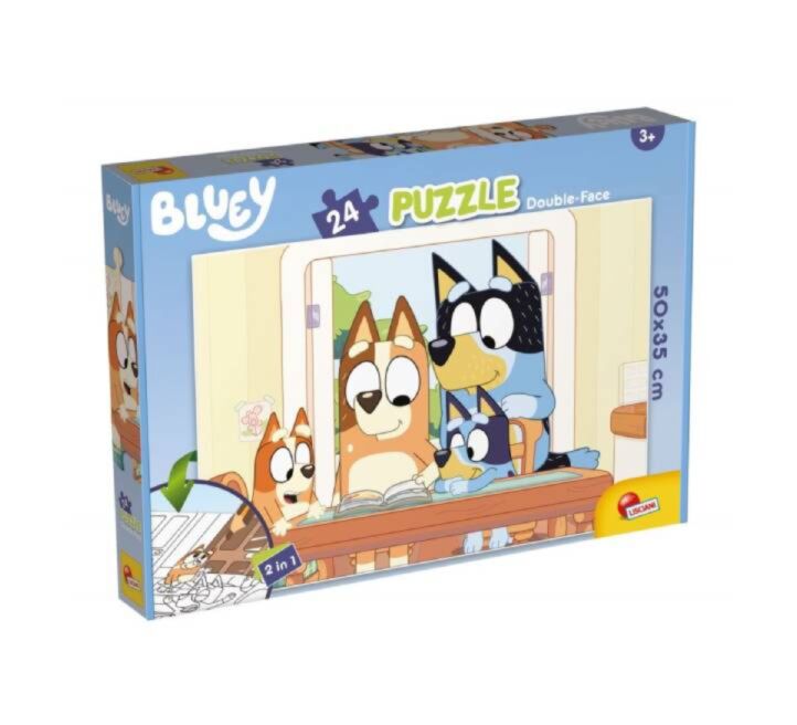 LISCIANI PUZZLE MAXI BLUEY 2U1 SLOŽI I OBOJI 24 KOM 52253