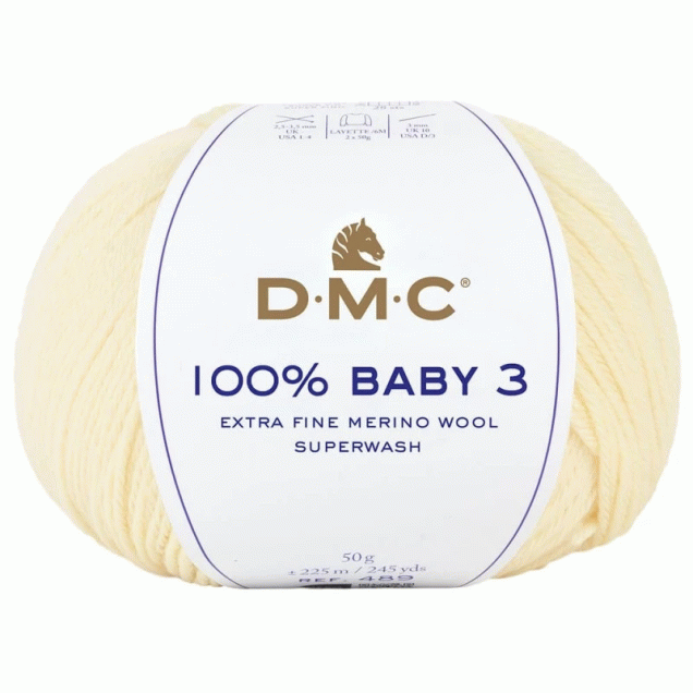DMC 100% BABY 3 10 PEL 50G