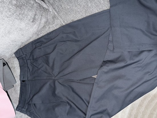 Zara pantalone sivo plave