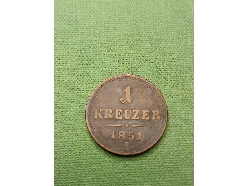 1 kreutzer 1851