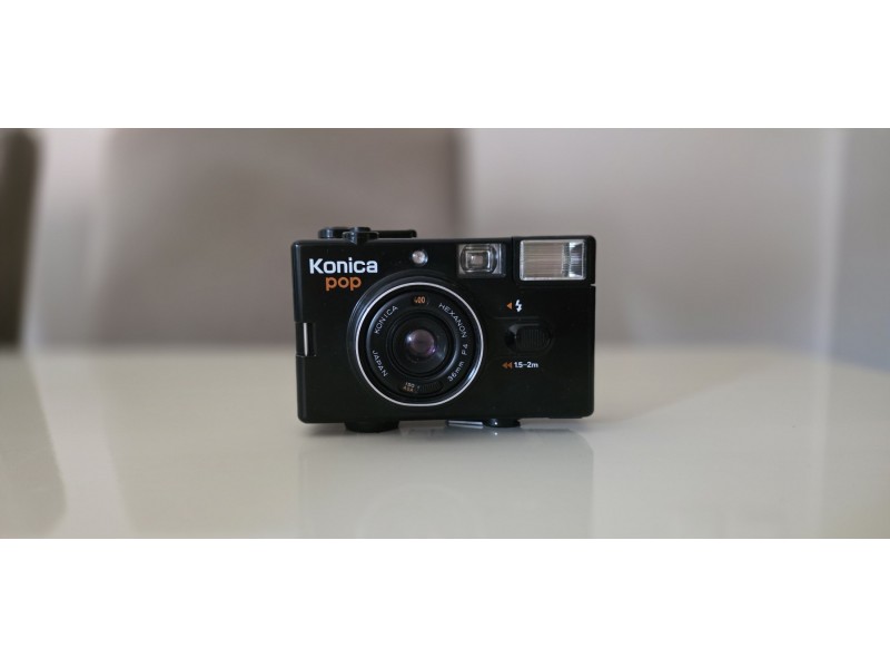 Konica Pop + Hexanon F4 36mm - ekstra stanje!