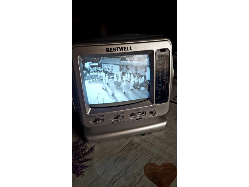 PORTABL TV - RADIO - 220-12 V * BESTWELL *
