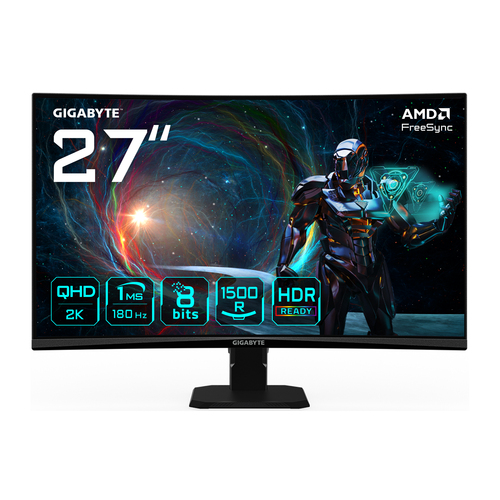 27 inča GS27QCA QHD 2560x1440 180 Hz zakrivljeni gaming monitor