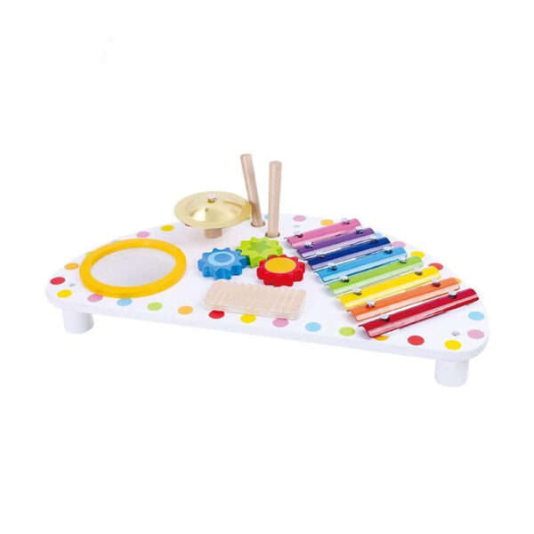 Tooky Toy muzički stočić sa metalofonom i bubnjem