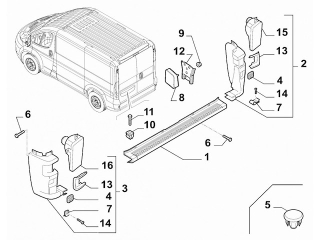 Fiat Ducato Branik Zadnji 06-14,NOVO
