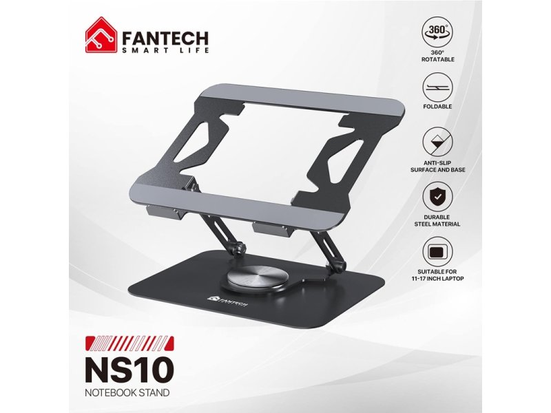 FANTECH LAPTOP COOLER NS10 CRNI