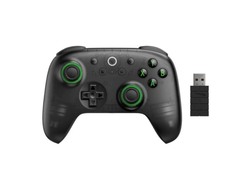 8BITDO BEŽIČNI GAMEPAD ULTIMATE 2C WINDOWS/ANDROID/TRI-MODE/HALL EFFECT/VIBRACIJA/TYPEC/BLACK TRANSP