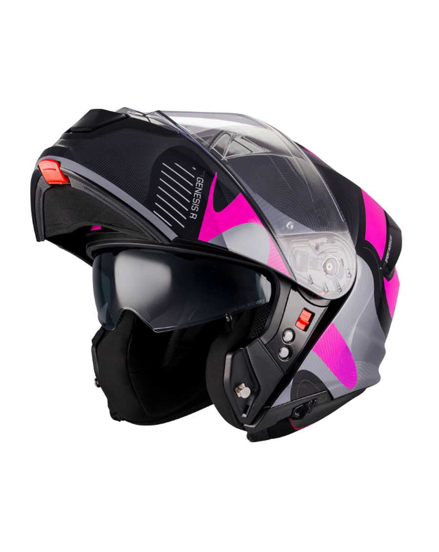 MT flip up kaciga Genesis R Lancer B8 pink