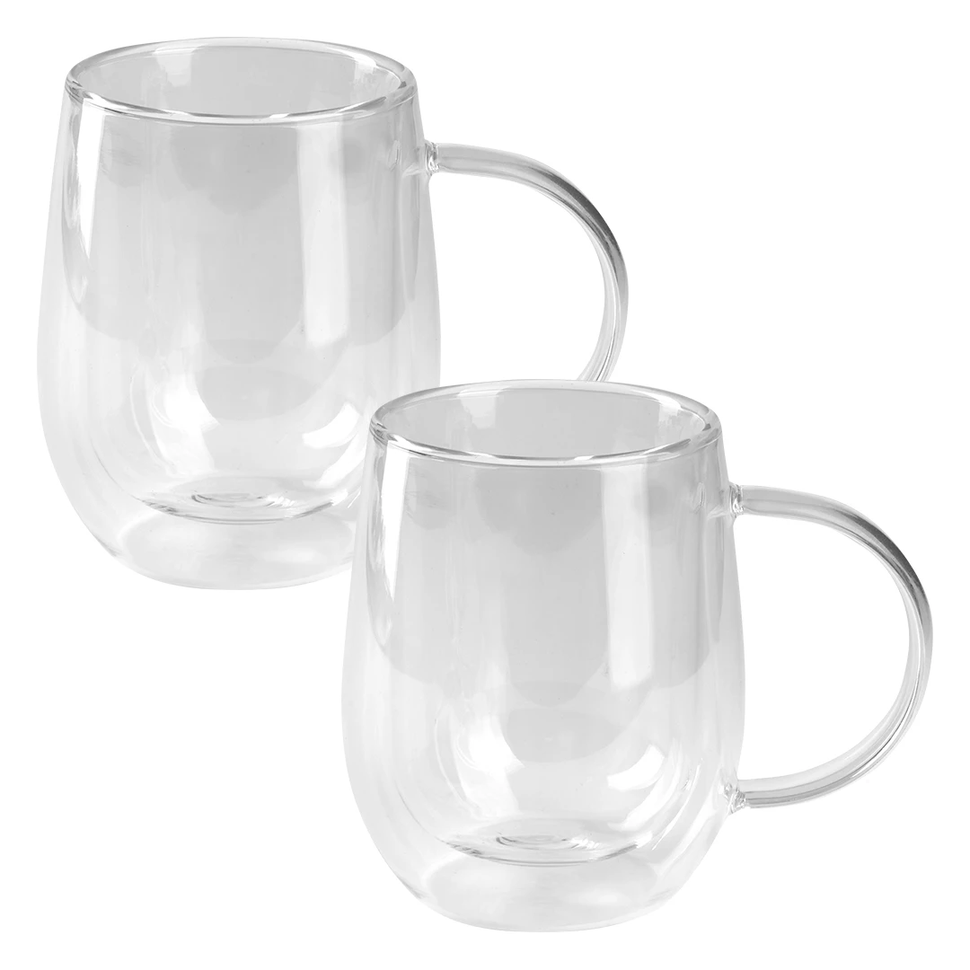 Set od dve staklene šolje sa dvostrukim zidom, 2 x 330 ml PIGNA MAXI