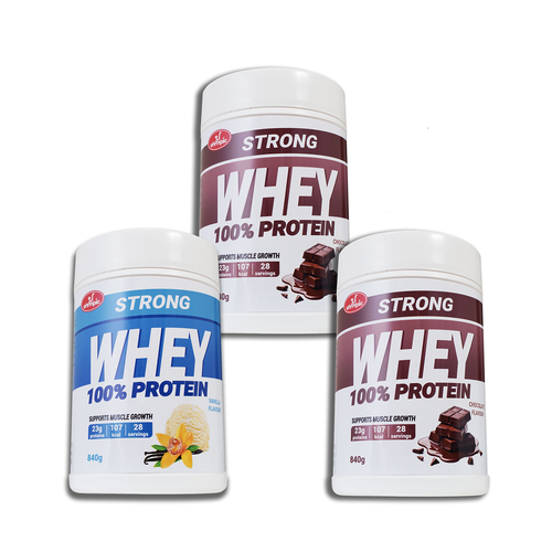 Olympic Strong Whey protein 840g Vanila, Čokolada, Čokolada, 3 komada