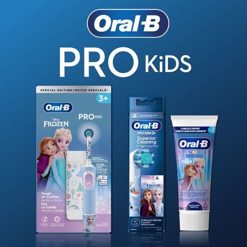 Oral-B Kids Frozen set za decu - Električna četkica + Zamenski nastavci 4 kom + pasta za zube 60ml