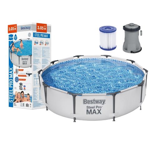 Bestway Max bazen sa čeličnim ramom i pumpom za dvorište 305x76cm 56408