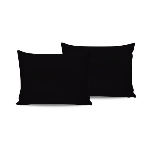 De Black Black Satin Pillowcase Set (2 komada)
