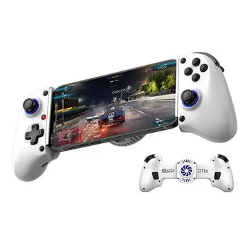 D11S GAMING CONTROLLER WITH COOLING FAN FOR PHONE, TABLET, NINTENDO SWITCH - WHITE