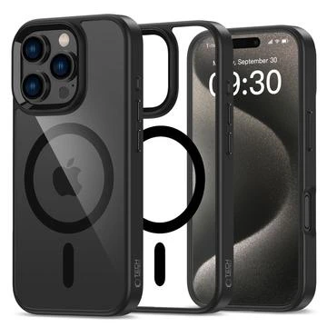 IPHONE 16 PRO MAX TECH-PROTECT MAGMAT MASKA - MAGSAFE KOMPATIBILNA - CRNA / PROVIDNA