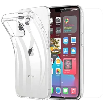 SAII 2-U-1 IPHONE 13 TPU MASKA & ZAŠTITNO KALJENO STAKLO - 9H