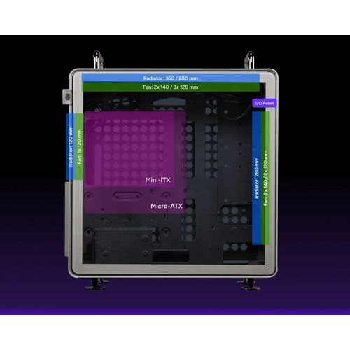 Cooler Master Qube 540 Stardust Iron modularno kućište (Q540-MGNN-S00)