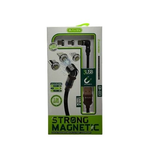 Bavin kabl Super Magnetic 3in1 TypeC/IOS/Micro crna CB-233