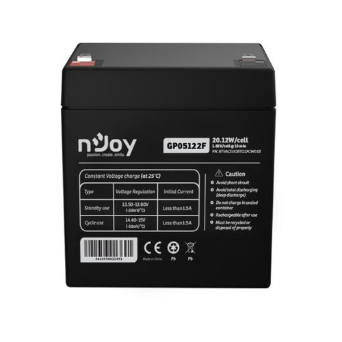 Njoy GP05122F baterija za UPS 12V 5Ah