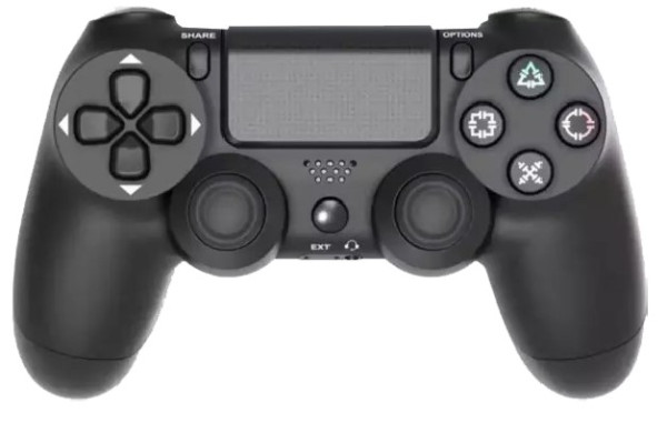 JPD-Wireless-Thrillershock PC/PS4 Black Gembird Bezicni gamepad sa dvostrukom vibracijom v2