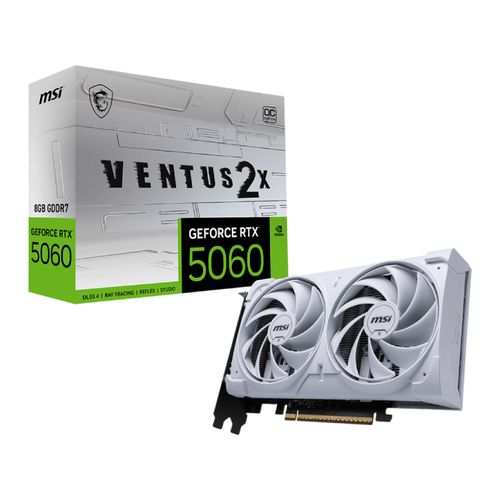 MSI GeForce RTX 5060 8G 128bit VENTUS 2X OC White grafička karta