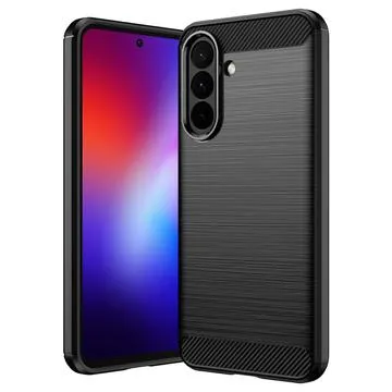 SAMSUNG GALAXY A27 BRUSHED TPU CASE - CARBON FIBER - BLACK