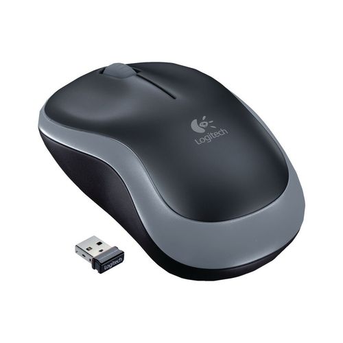 Logitech M185 bežični sivi miš