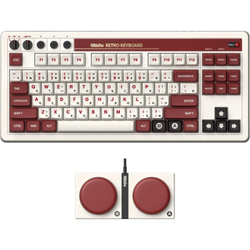 Bežična tastatura 8BitDo Retro 87/mehanička/Fami Edition + Dual Super Buttons
