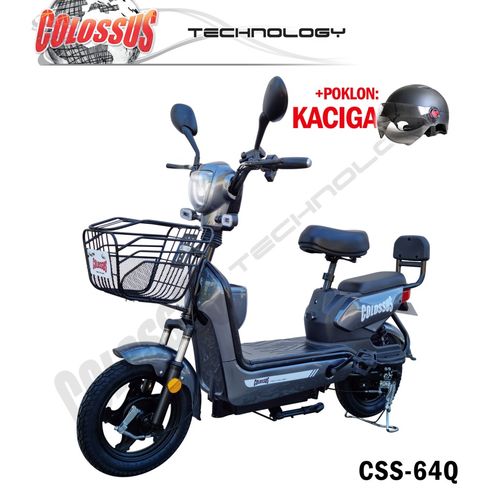 COLOSSUS Električni bicikl sivi CSS-64Q
