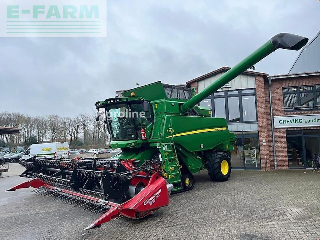 John Deere t560i prodrive 30km/h inkl. geringhoff hv6.60 kombajn za žito