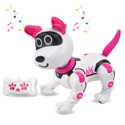 Ostoy Robot Pas- Inteligent Dog Roze
