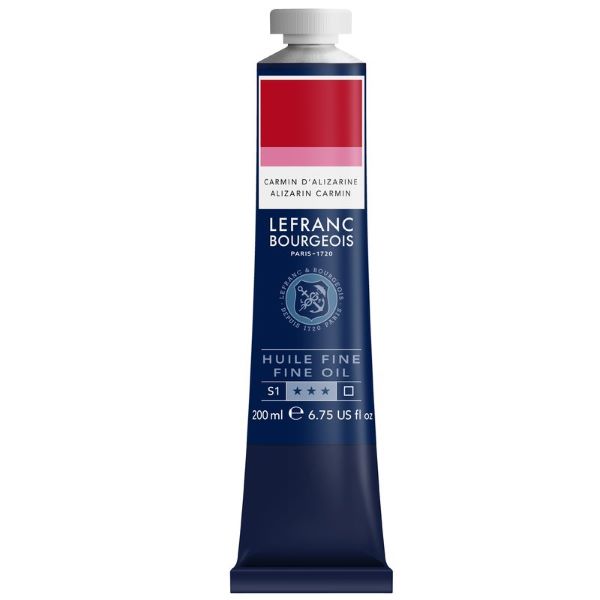 L&B Fine Oil LB FINE OIL COLOUR 200ML ALIZARIN CARMINE