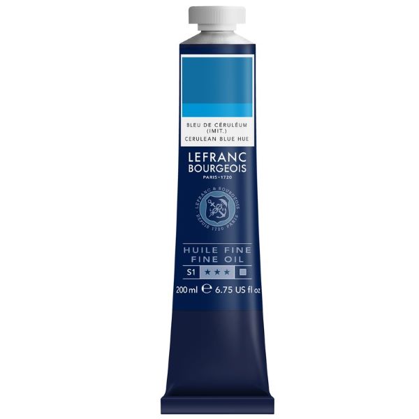 L&B Fine Oil LB FINE OIL COLOUR 200ML CERULEAN BLUE HUE